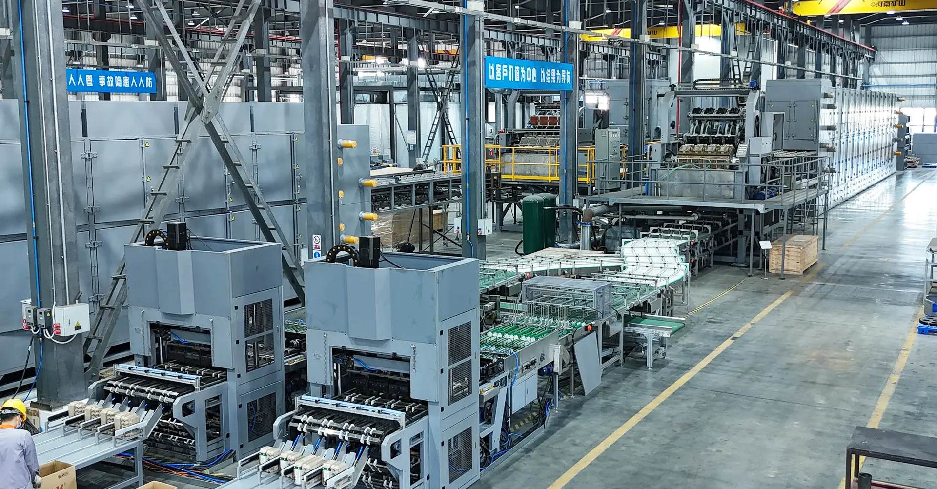 Double Rotary Egg Box Making Machine - HGHY Automatic Pulp Molding ...